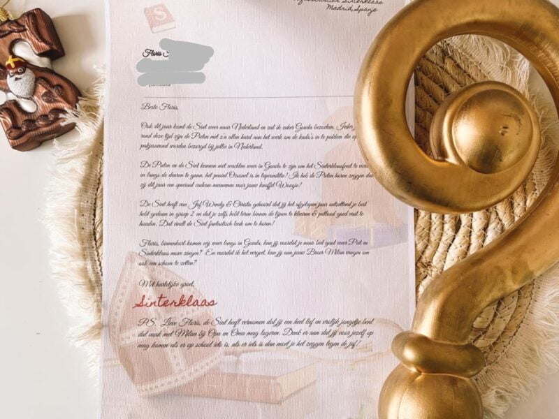 Een echte brief van Sinterklaas voor Floris | Mamablogger