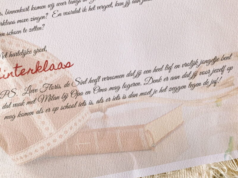 Een echte brief van Sinterklaas voor Floris | Mamablogger